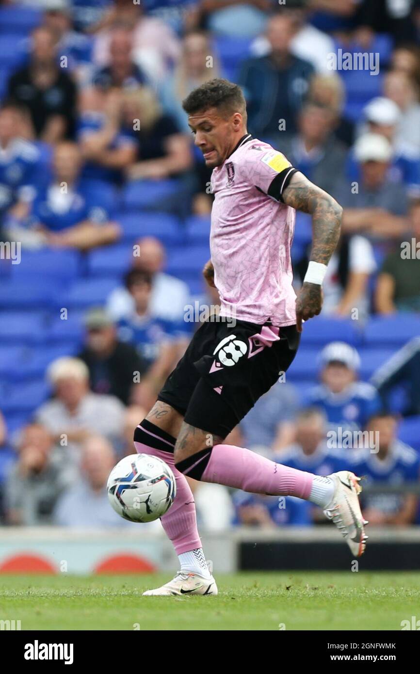 Marvin Johnson #18 of Sheffield Wednesday on the ball Stock Photo - Alamy