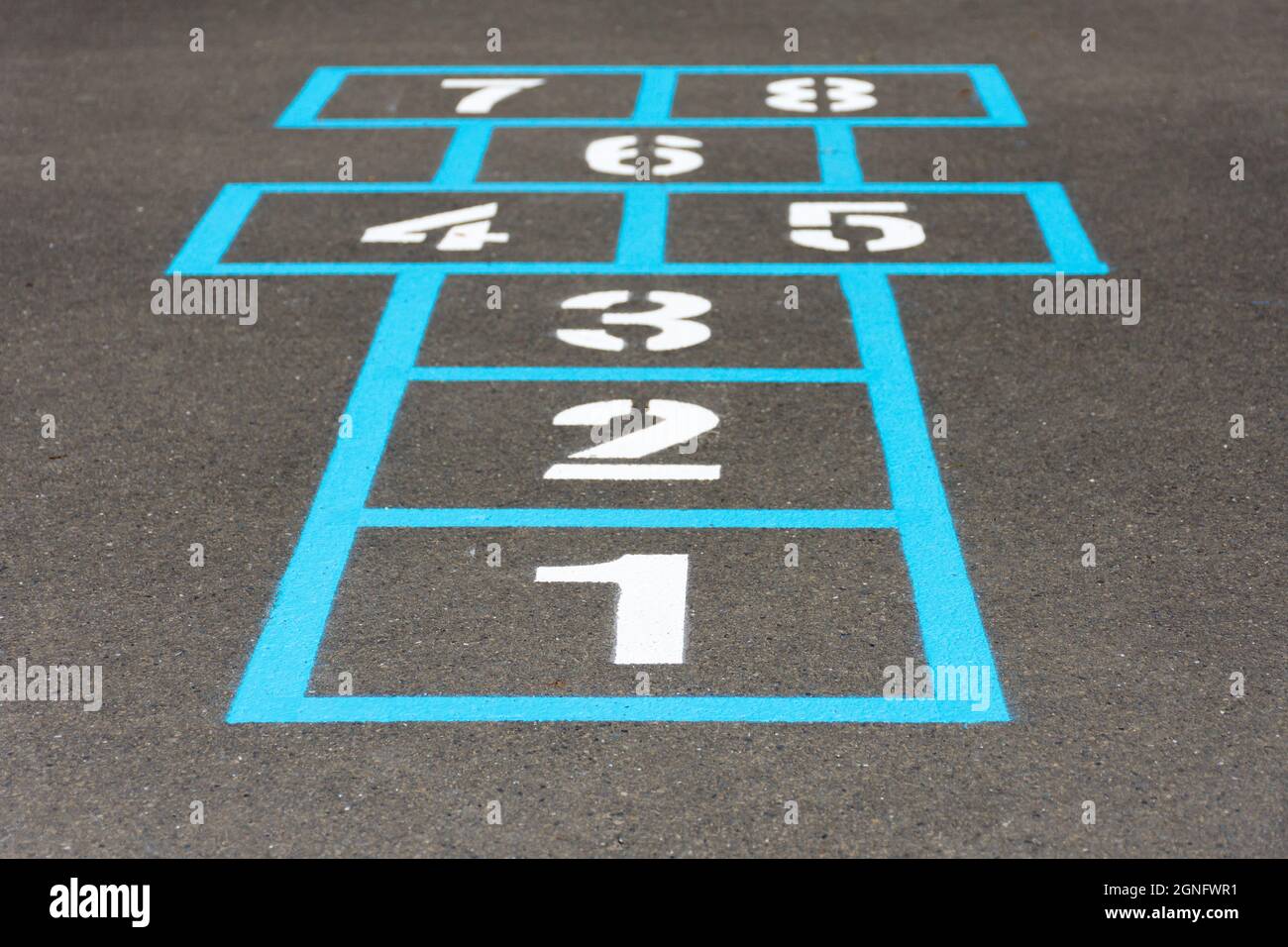 Old hopscotch game hi-res stock photography and images - Alamy