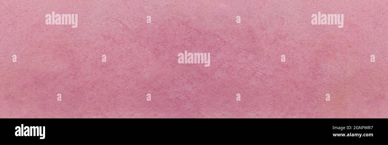 Panorama Pink concrete wall background for design backdrop in your work ...