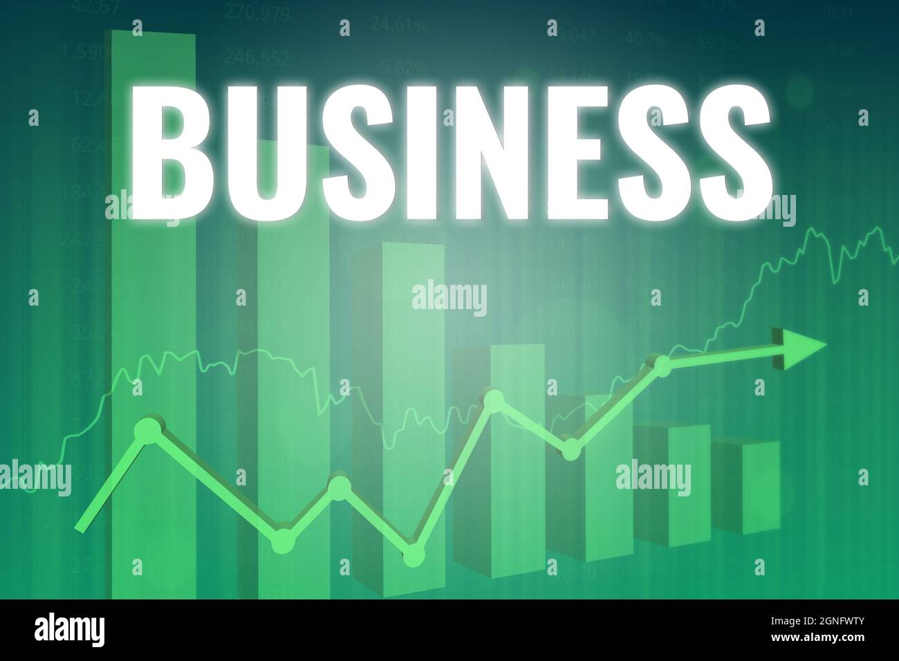 Green graph green chart hi-res stock photography and images - Alamy