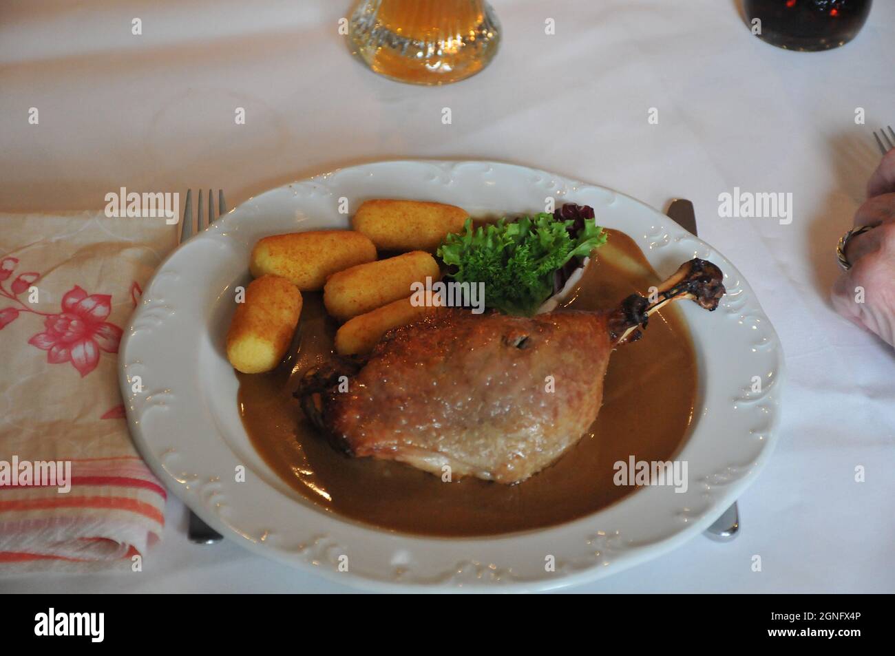 Hedie/hessen /Germany /,24 September 2021 /Deustche duck food dish ...