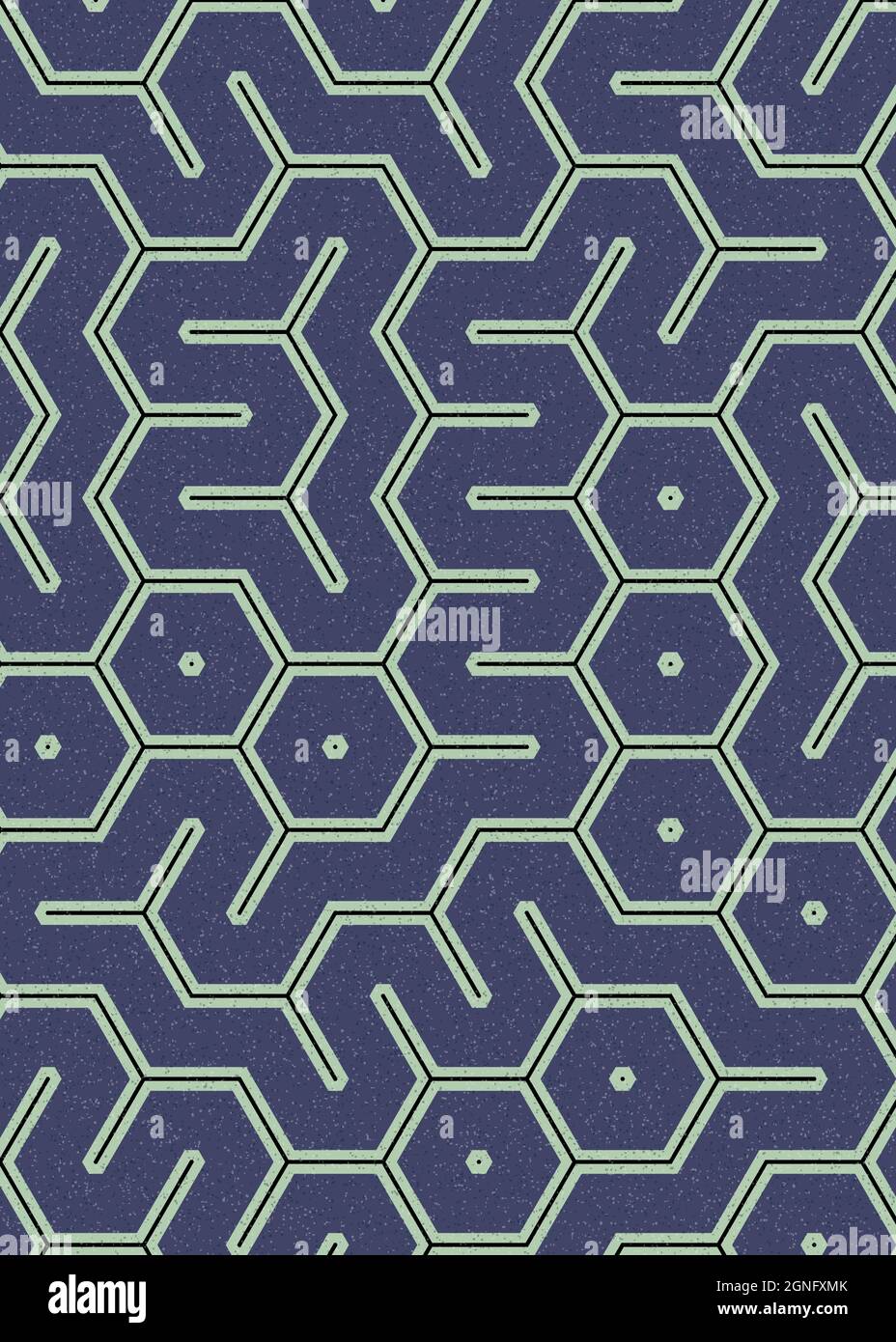 Computer-generated Hexagon Tile Connection art background design illustration Stock Vector Image ...