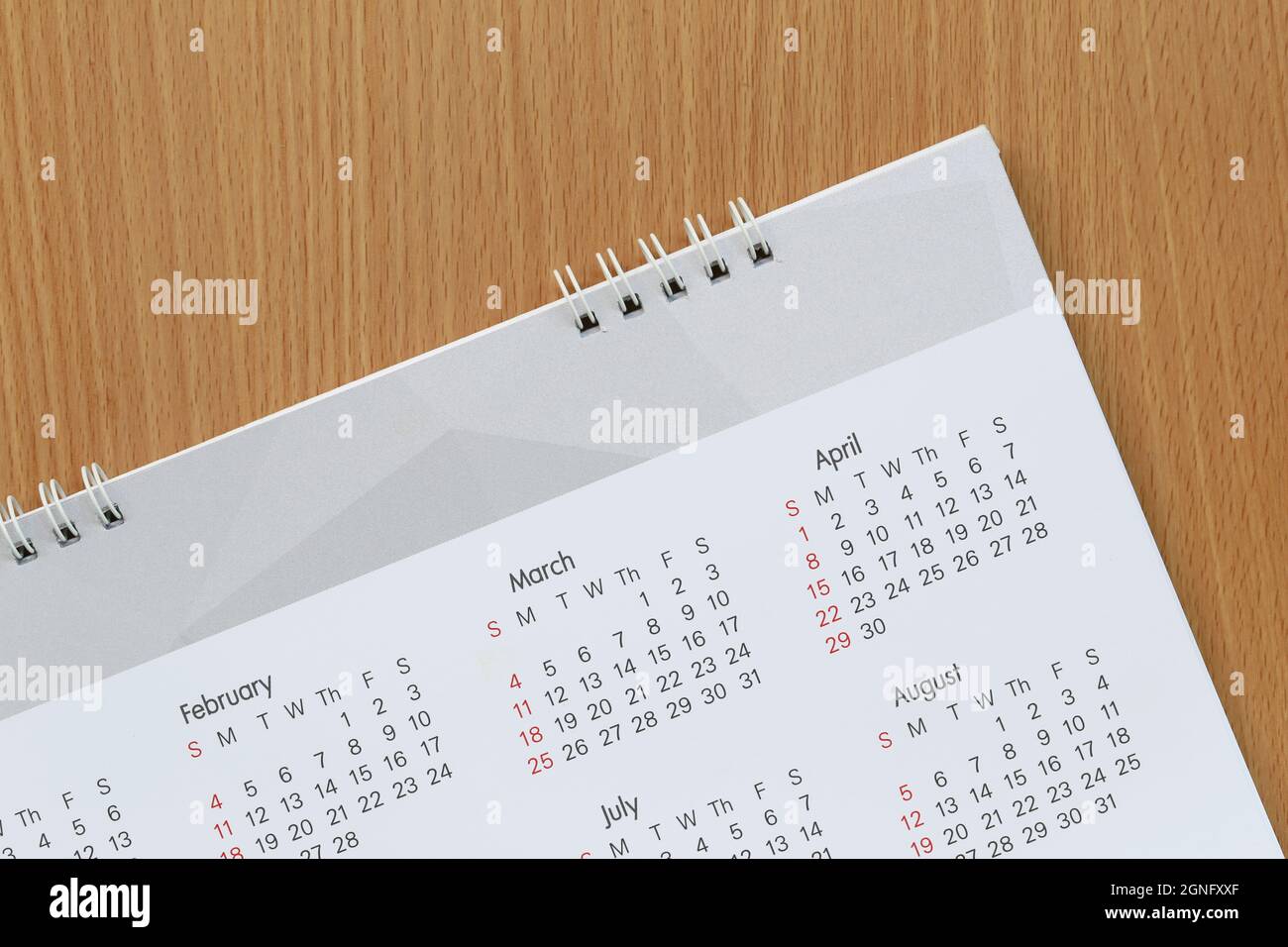 Yearly calendar design hi-res stock photography and images - Alamy