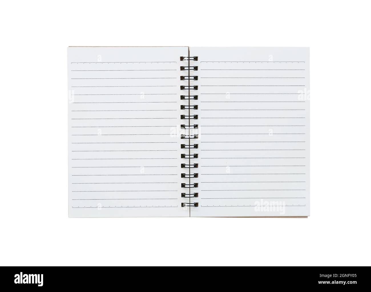 Cover of empty note book on a white background and have clipping paths ...