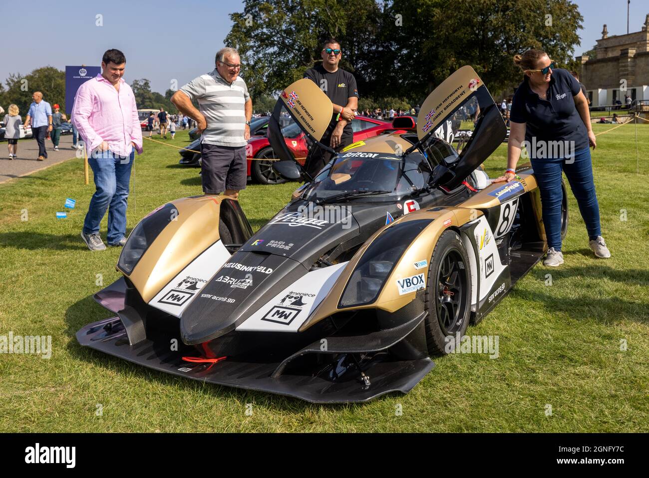 Praga R1 Race Car on display at the Salon Privé motor show held at ...