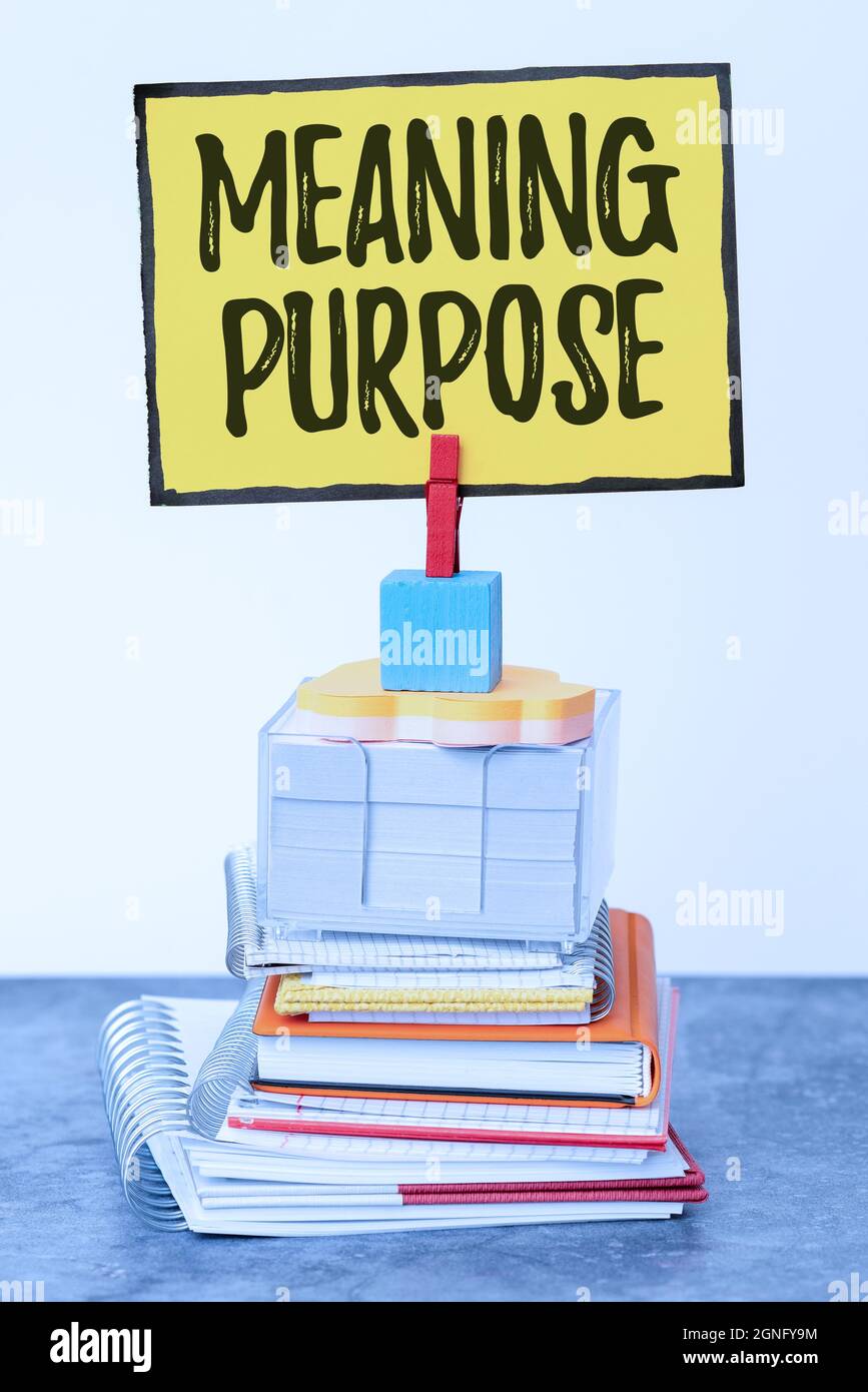 Inspiration showing sign Meaning Purpose, Concept meaning The reason ...