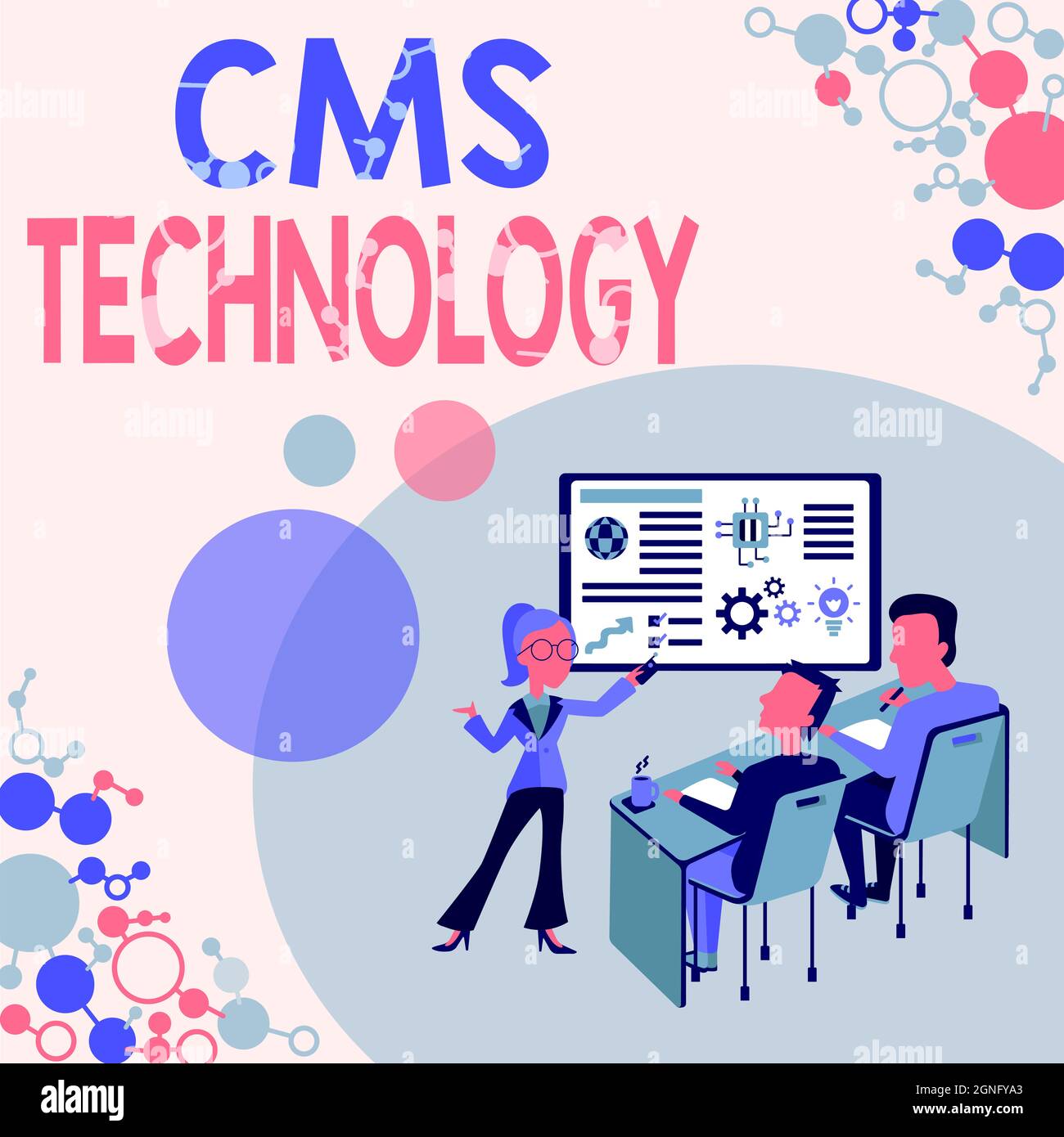 Handwriting Text Cms Technology Business Overview Programs That Are Used To Create And Manage