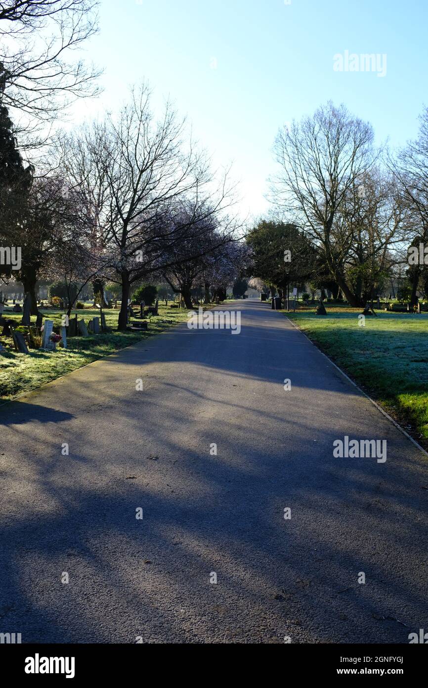 Lambeth Cemetery - Tooting London Stock Photo - Alamy