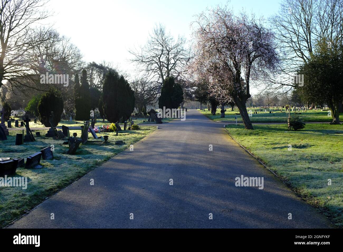 Lambeth Cemetery - Tooting London Stock Photo - Alamy