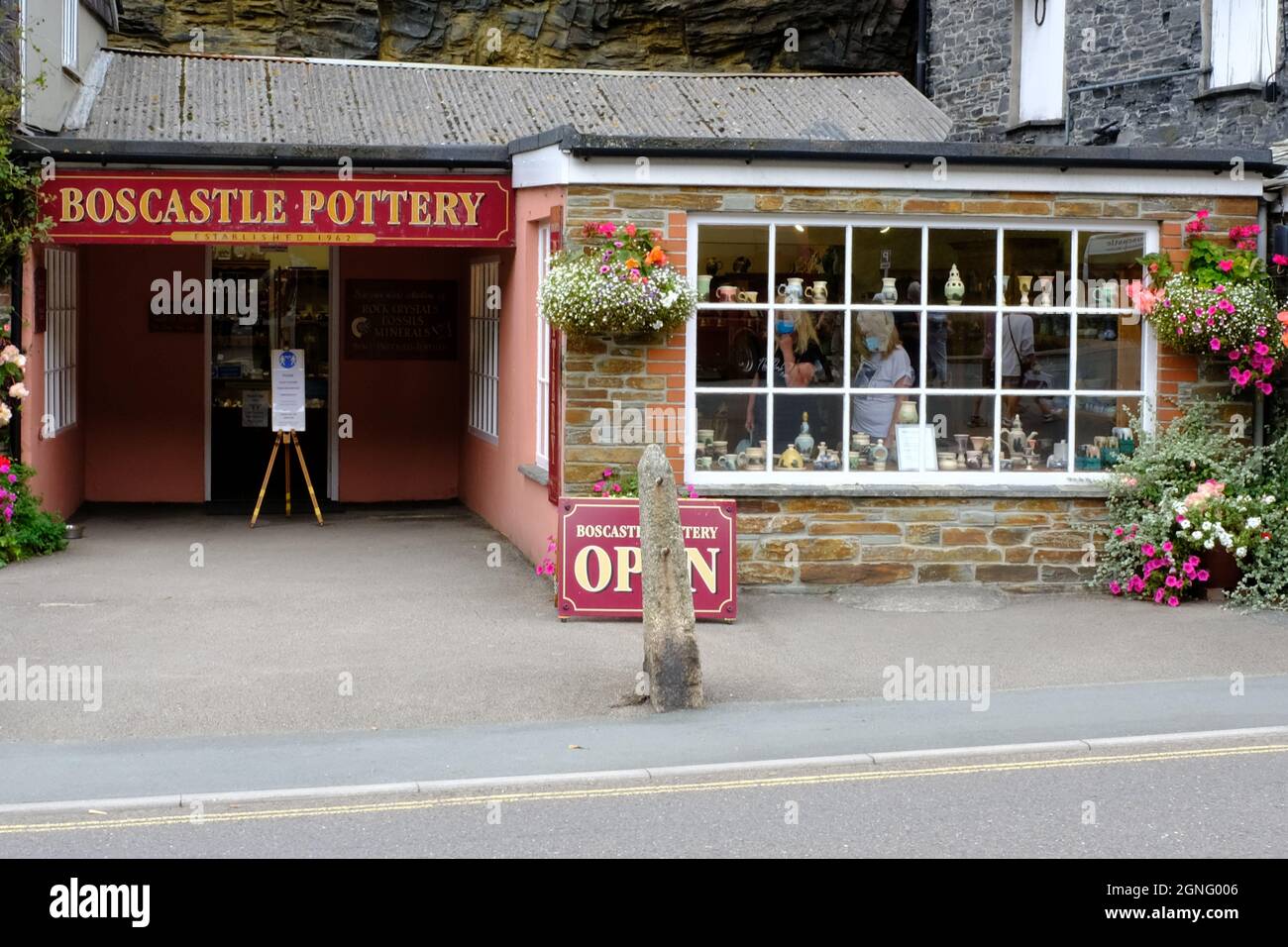 Boscastle Pottery, on the north coast of Cornwall, England, UK Stock ...
