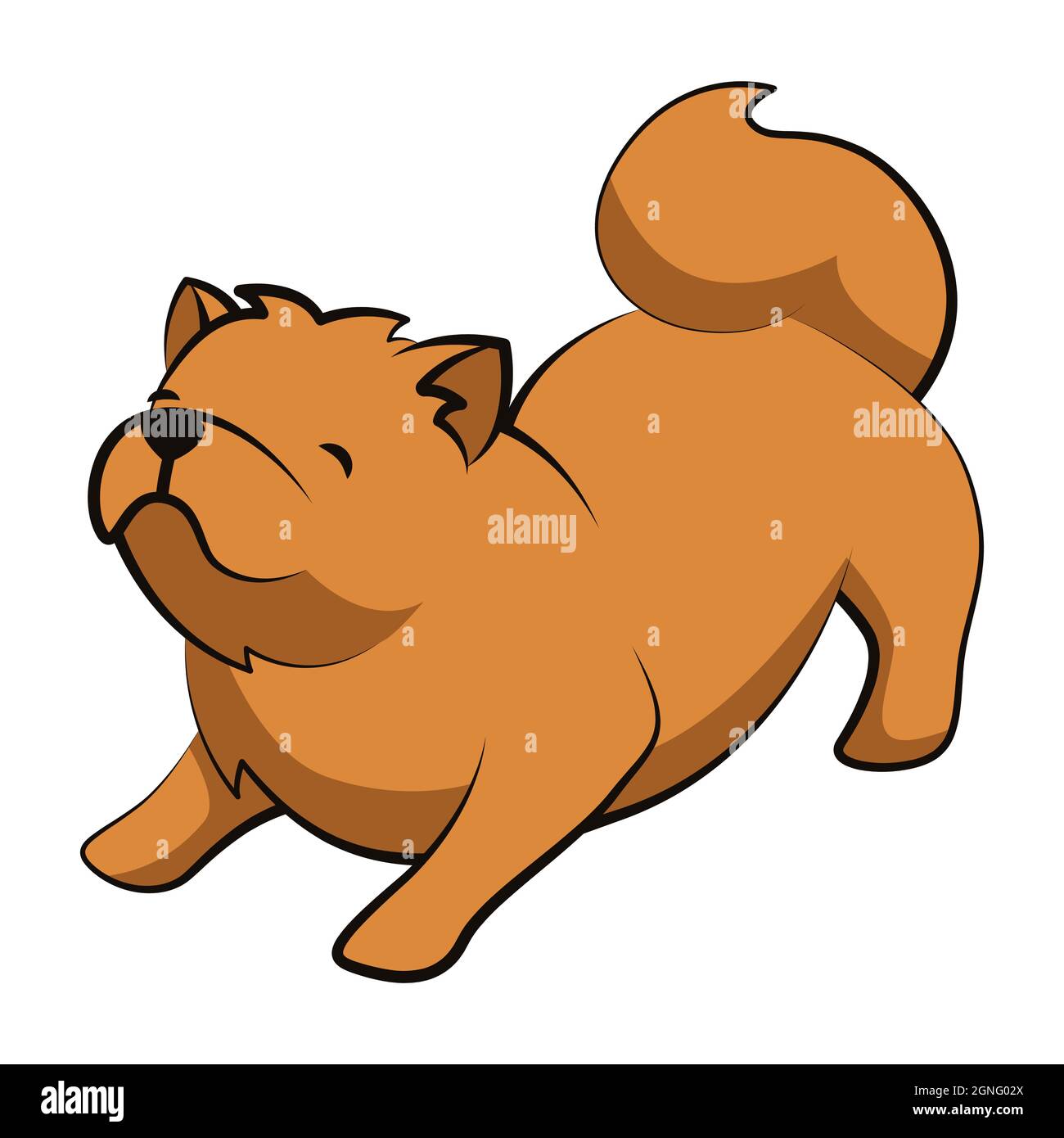 chow chow dog cute cartoon flat design Stock Vector Image & Art - Alamy
