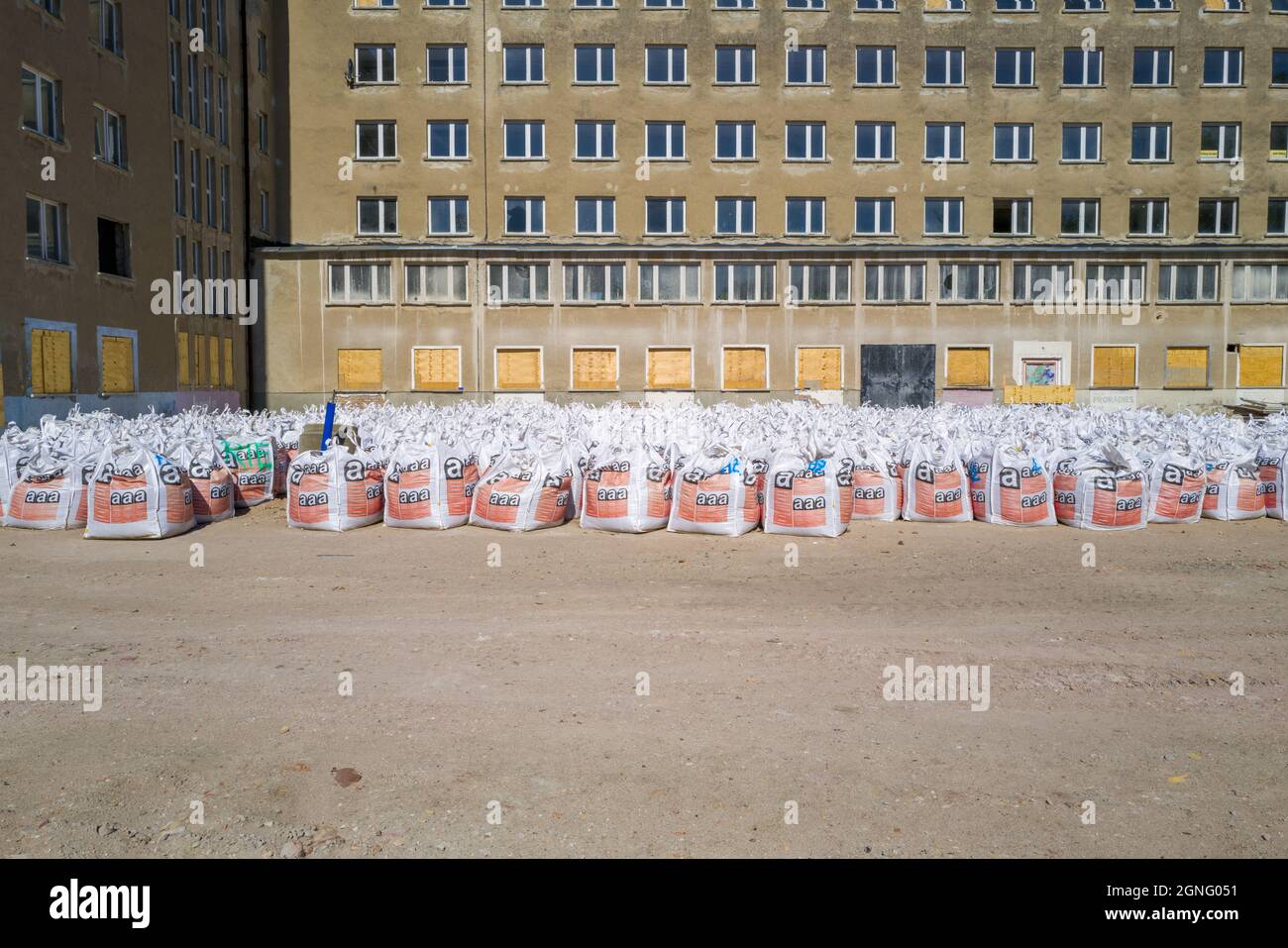 Prora building complex in the municipality of Binz on the island of ...