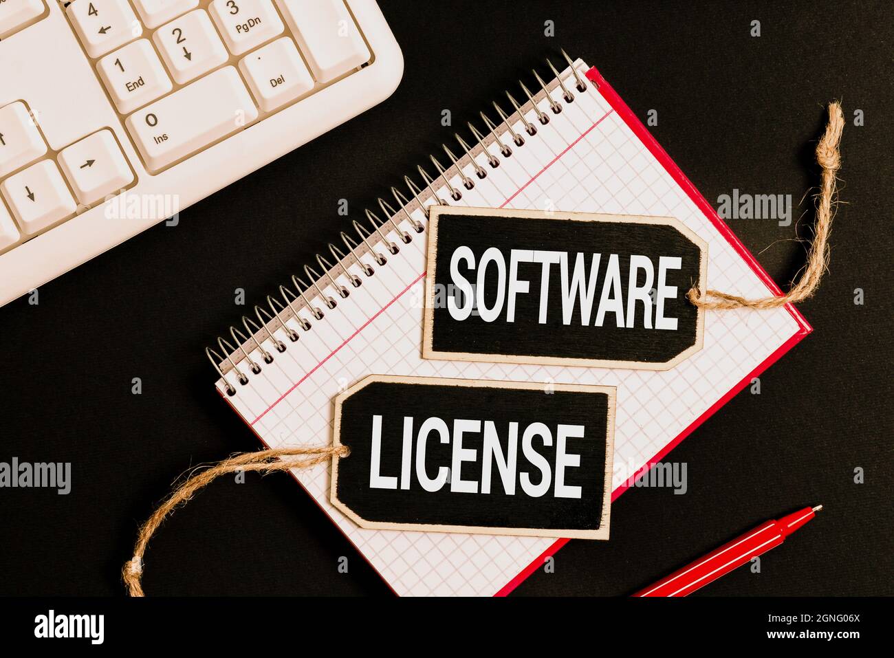 Inspiration showing sign Software License. Business approach legal ...