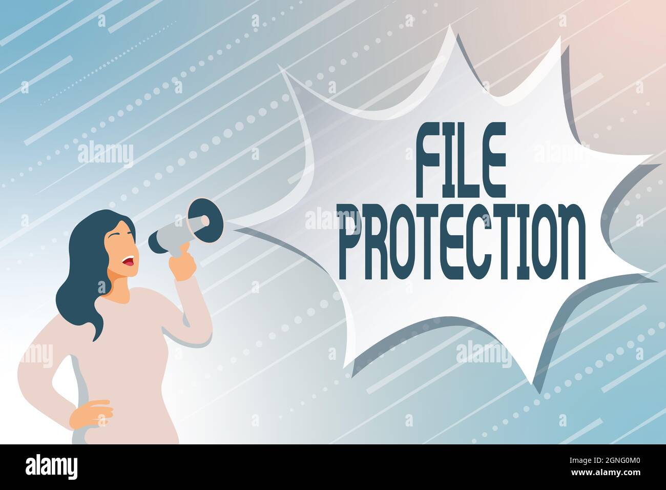 Handwriting text File Protection. Conceptual photo Preventing ...