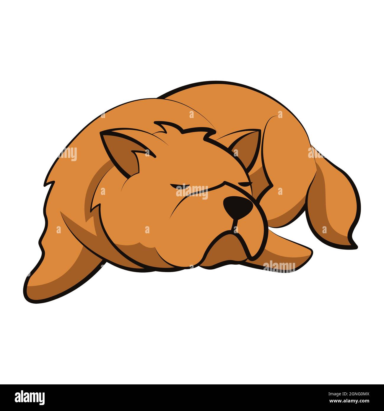 chow chow dog cute cartoon flat design Stock Vector Image & Art - Alamy