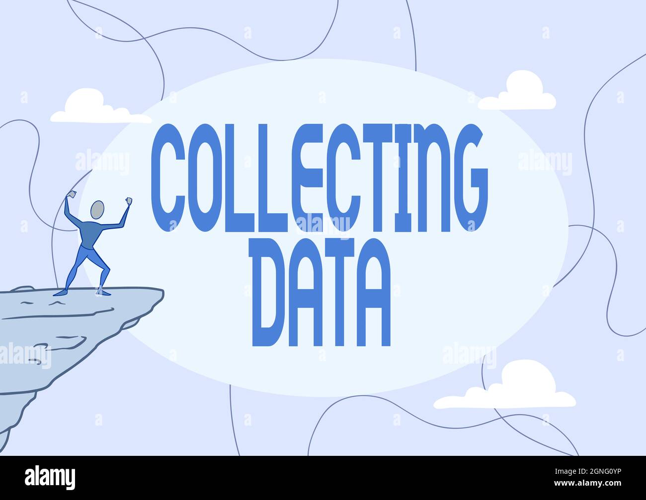 Conceptual Display Collecting Data Conceptual Photo Gathering And Measuring Information On