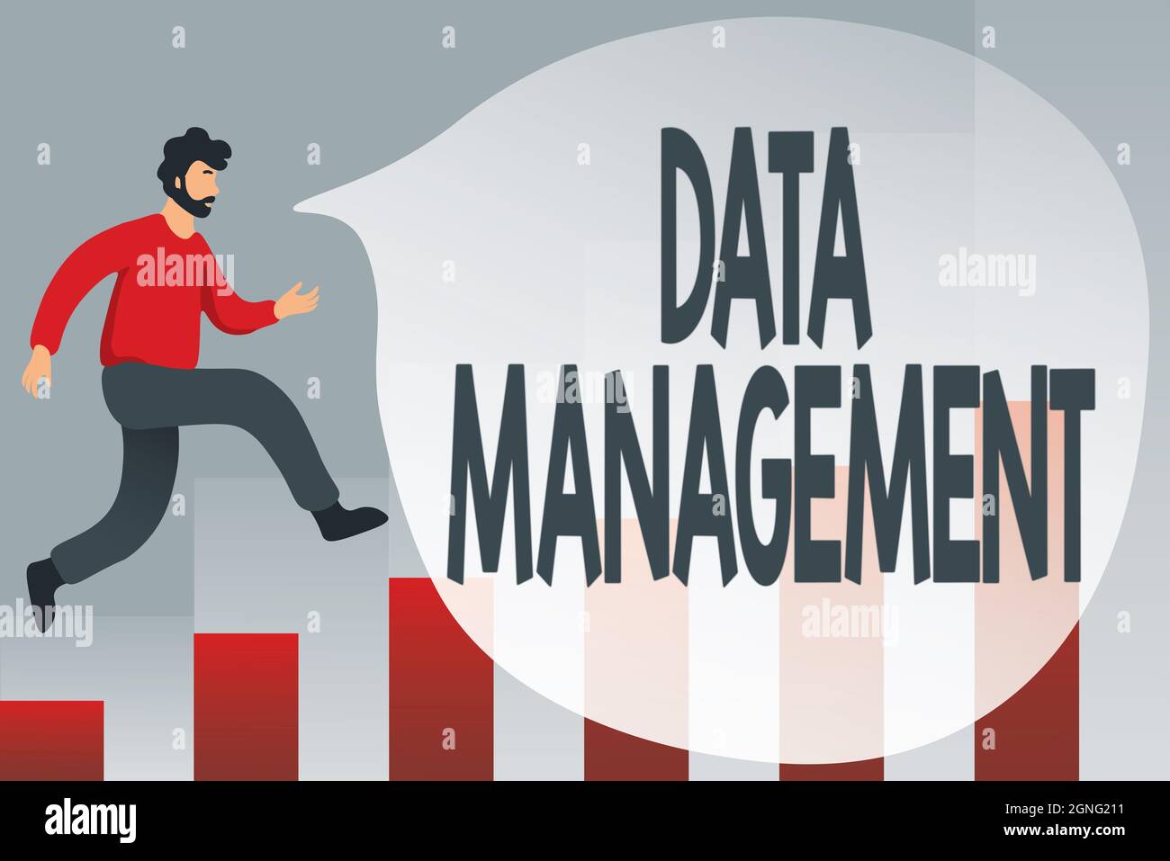 Sign displaying Data Management. Word Written on The practice of organizing and maintaining data ...