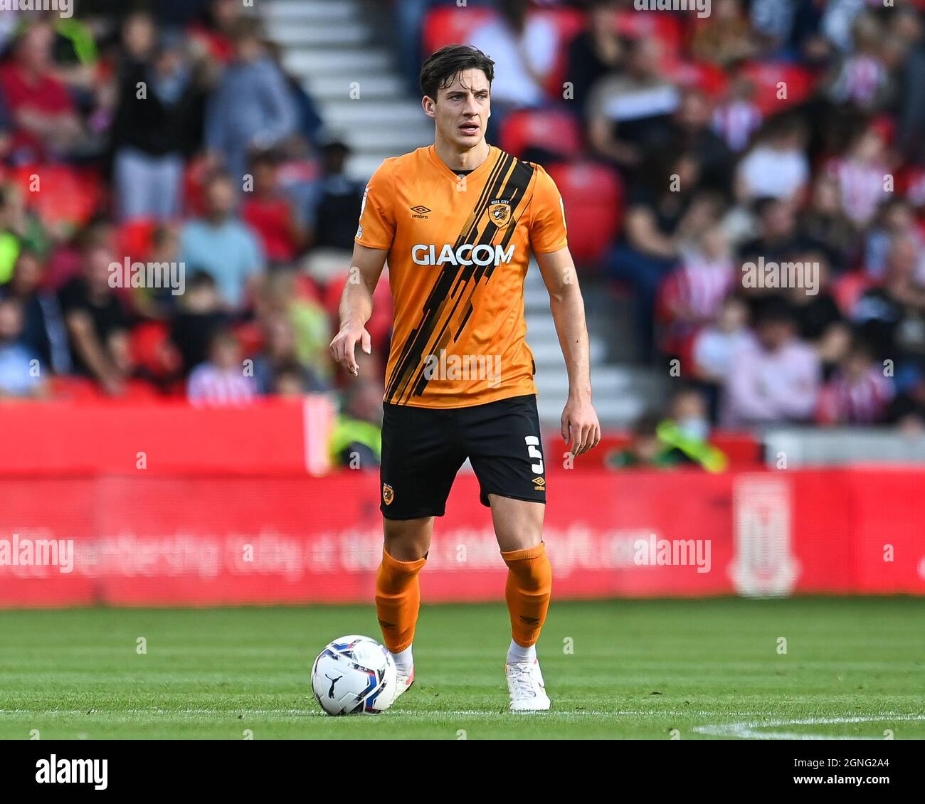 Alfie Jones #5 of Hull City during the game in, on 9/25/2021. (Photo by ...