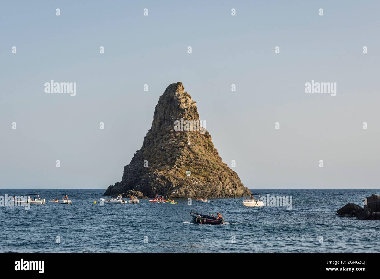 Faraglione Grande, one of the Faraglioni or Isole dei Ciclopi ...