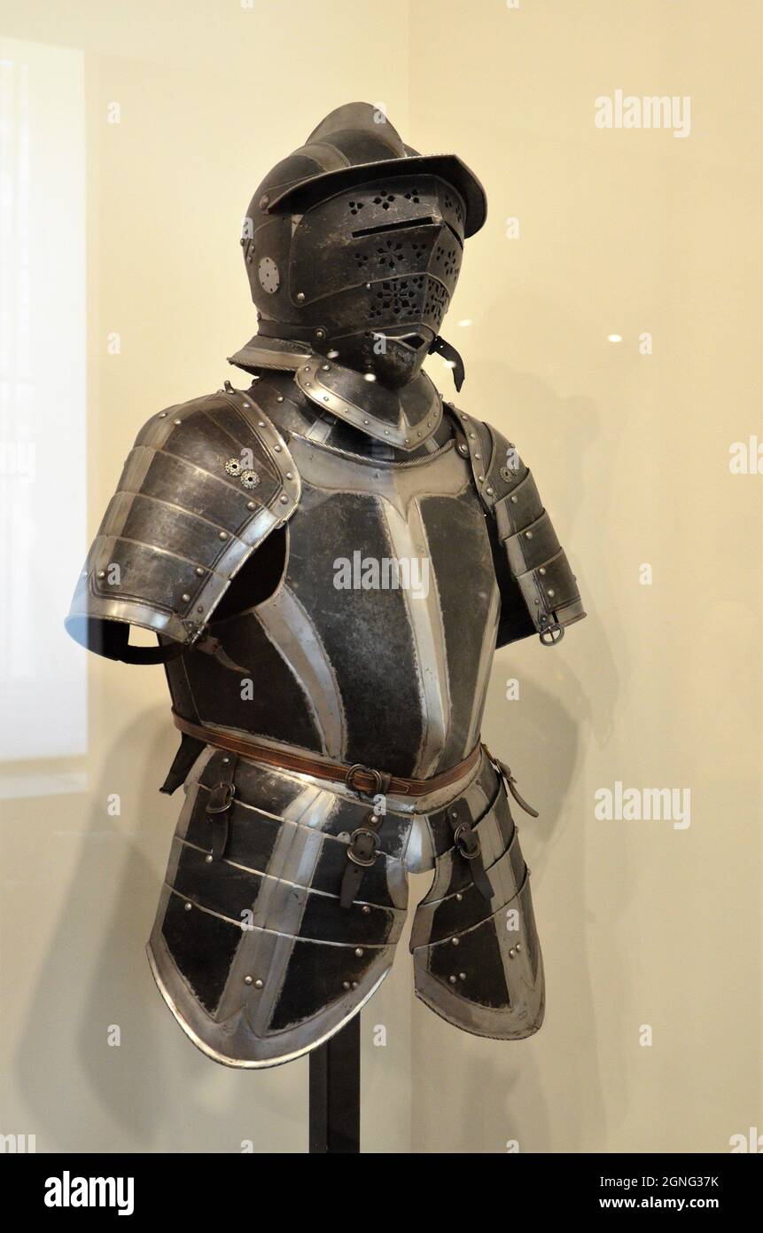 Close-up of original armor in the Army Museum of the Palace Les ...
