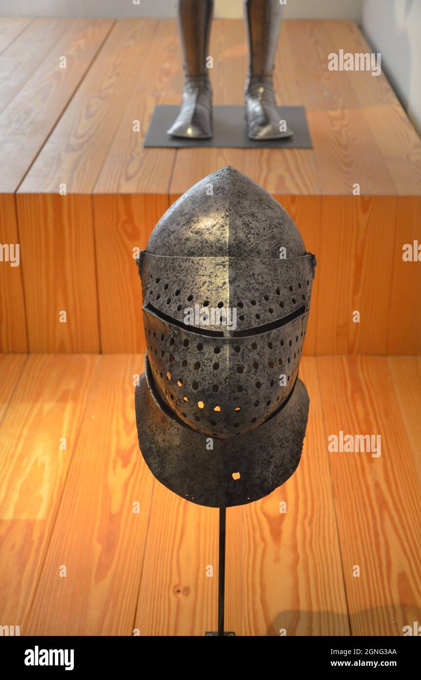 Close-up of original armor in the Army Museum of the Palace Les ...