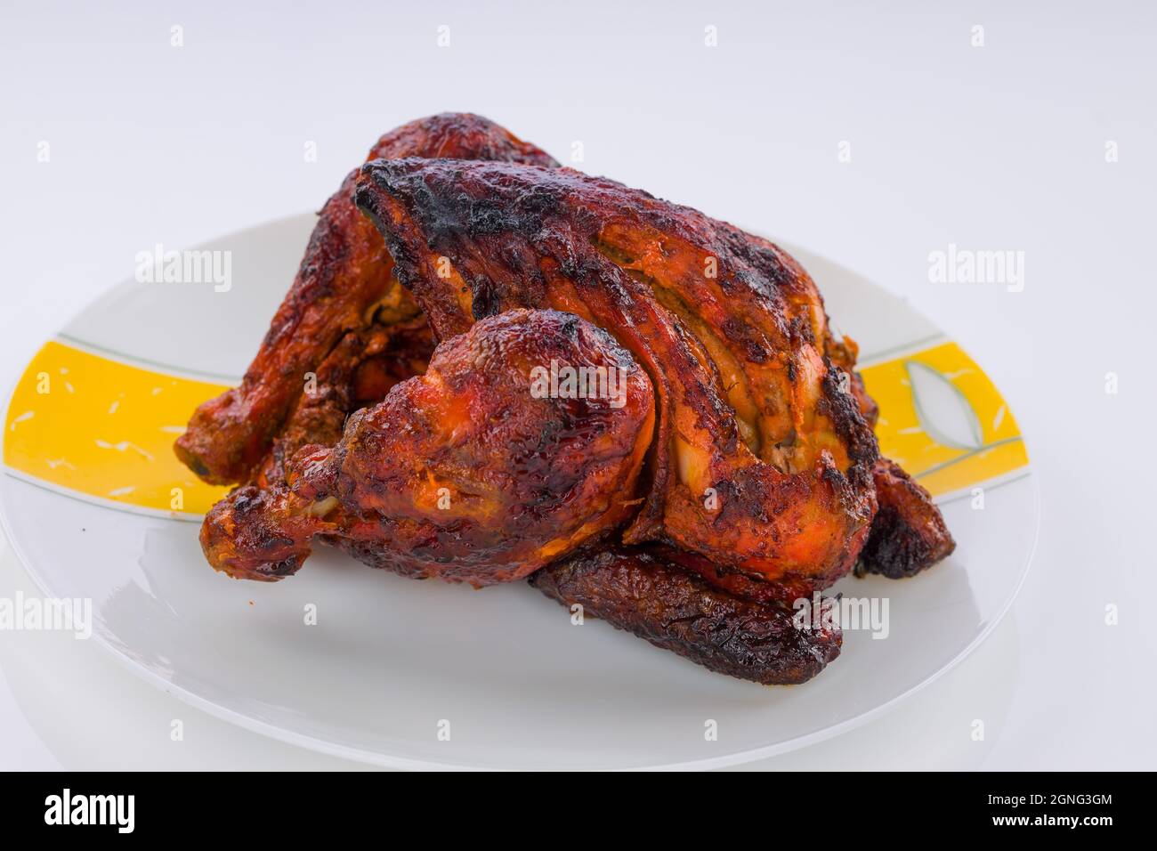 Shawai chicken arranged in a table ware, closeup view Stock Photo - Alamy