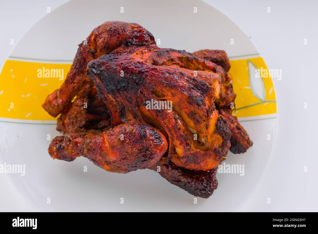 Shawai chicken arranged in a table ware, closeup view Stock Photo - Alamy