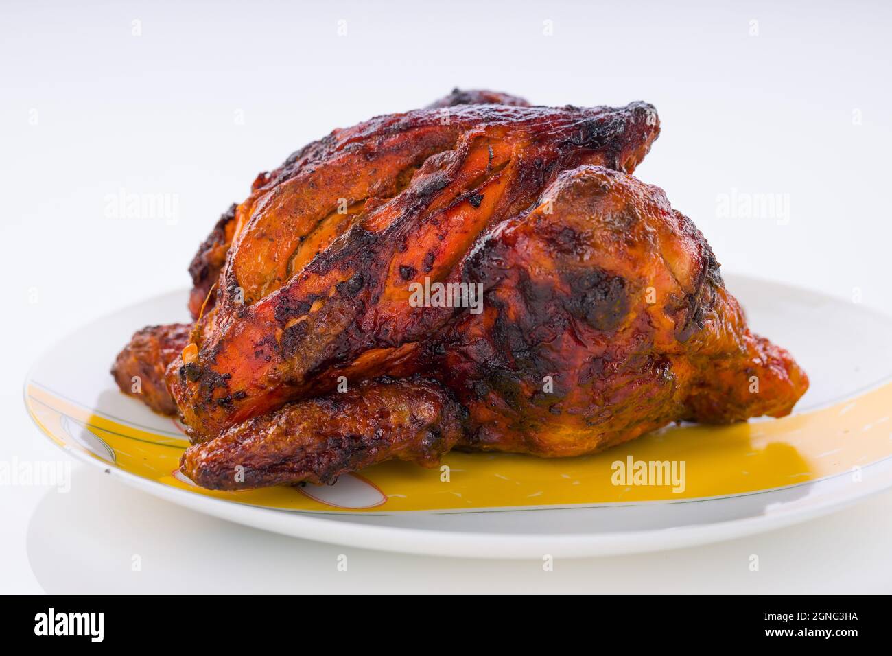 Shawai chicken arranged in a table ware, closeup view Stock Photo - Alamy