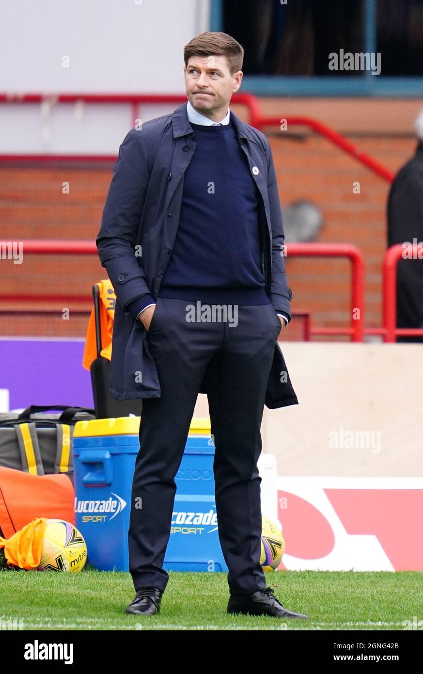 Rangers manager Steven Gerrard during the Scottish Premier League match ...