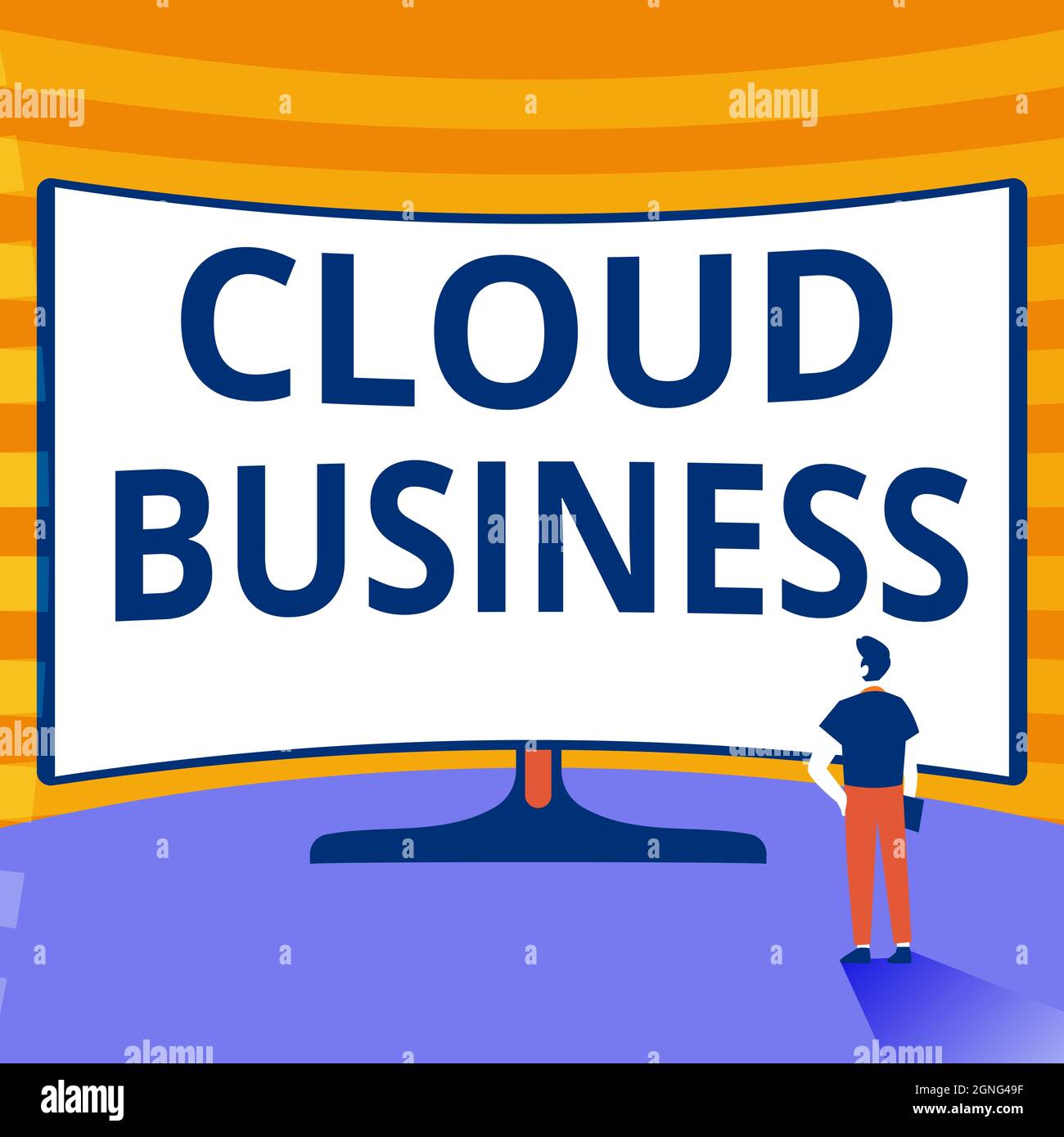 Writing Displaying Text Cloud Business Word For Computing That Relies On Shared Computing