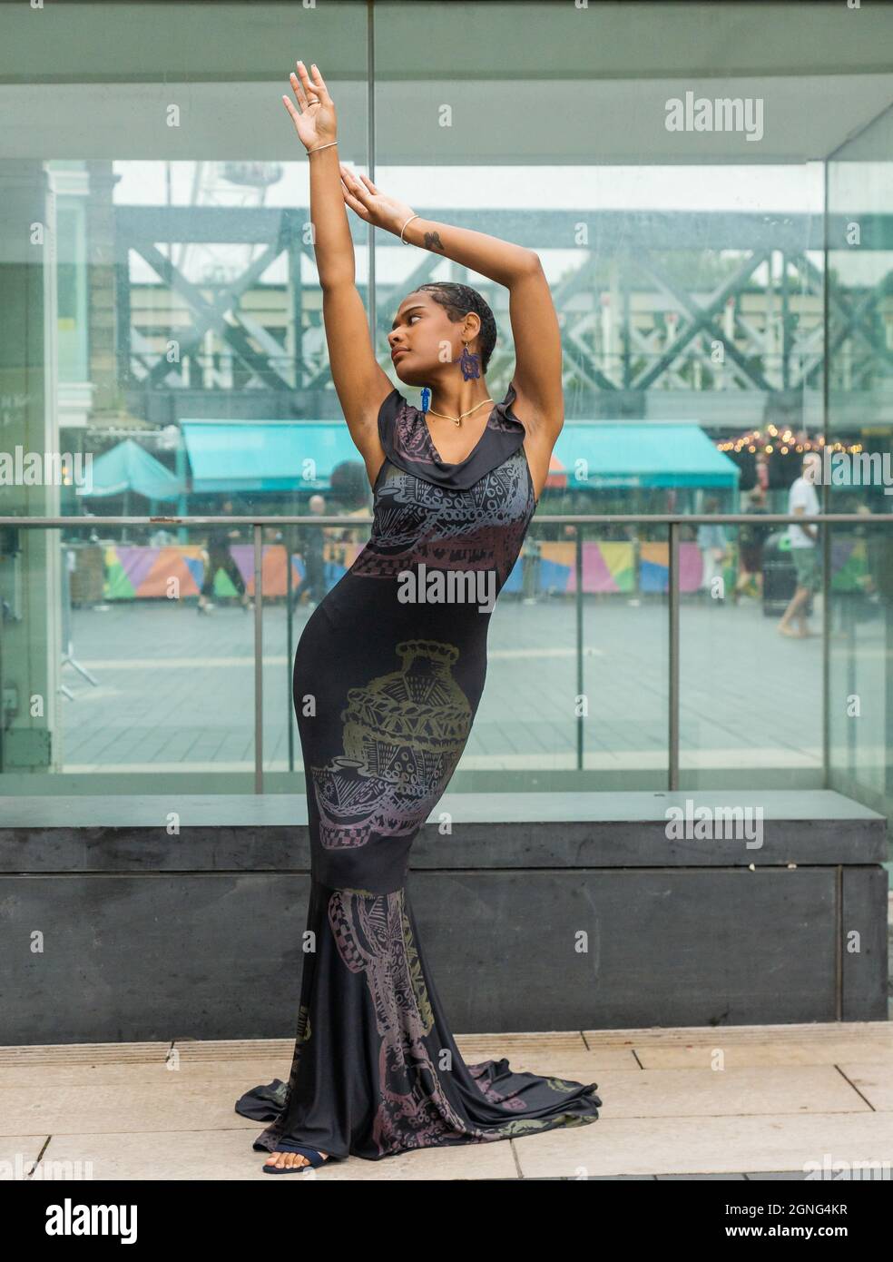 25th September 2021, London, UK. London Pacific Fashion Week Finale ...