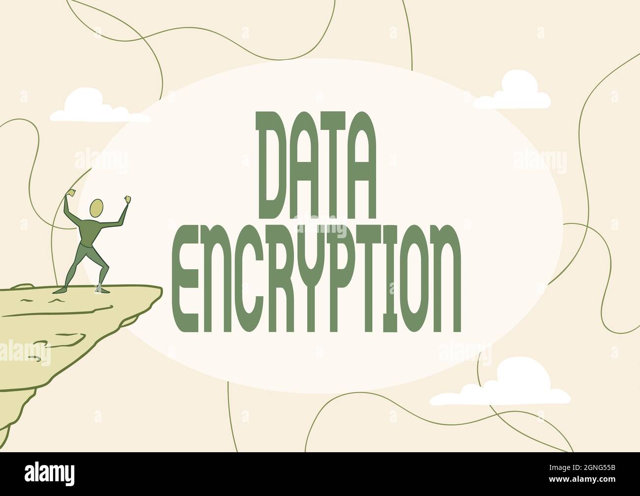 Conceptual Caption Data Encryption Business Idea Symmetrickey Algorithm For The Encrypting 2935