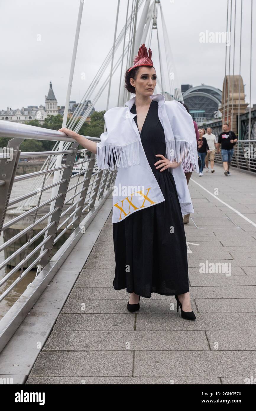 25th September 2021, London, UK. London Pacific Fashion Week Finale ...