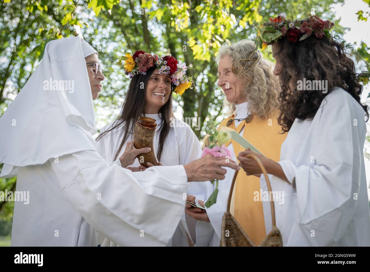 British Druid Order celebrates autumn equinox with a ceremony on ...