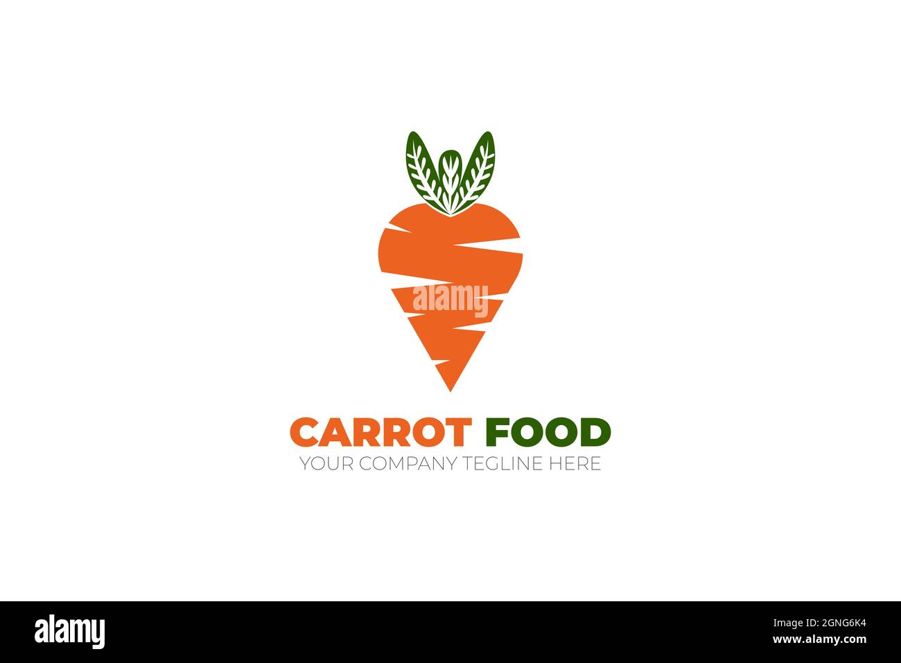 Unique Carrot Logo Design Vector Stock Photo - Alamy