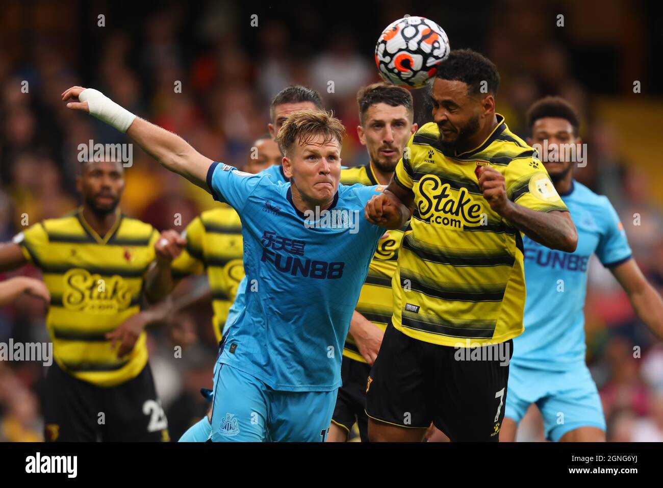 Vicarge Road, Watford, Herts, UK. 25th Sep, 2021. Premier League ...