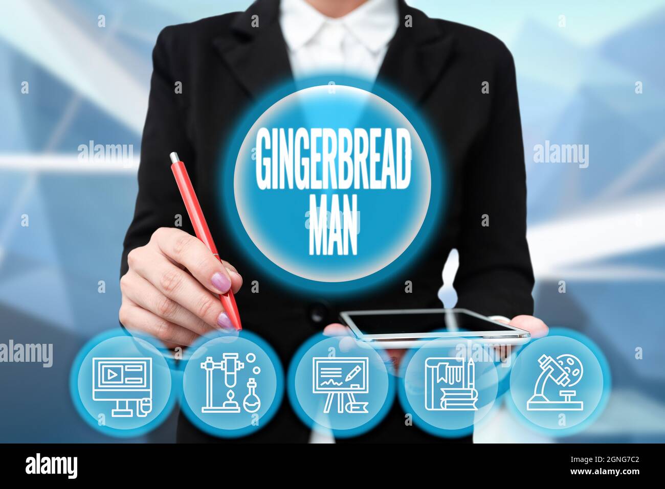 Inspiration showing sign Gingerbread Man. Word Written on cookie made ...