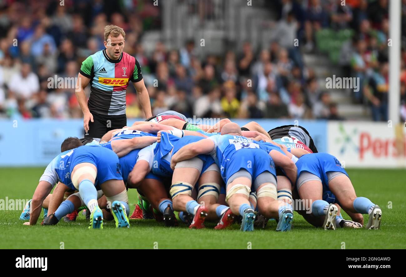 Twickenham, United Kingdom. 25th Sep, 2021. Premiership Rugby ...
