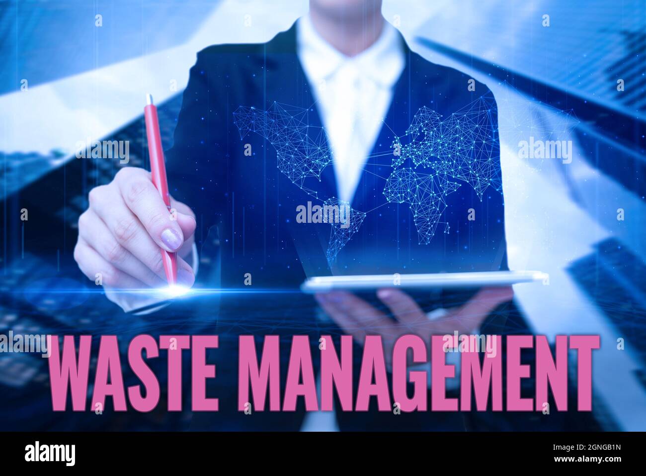 Inspiration showing sign Waste Management. Concept meaning actions ...