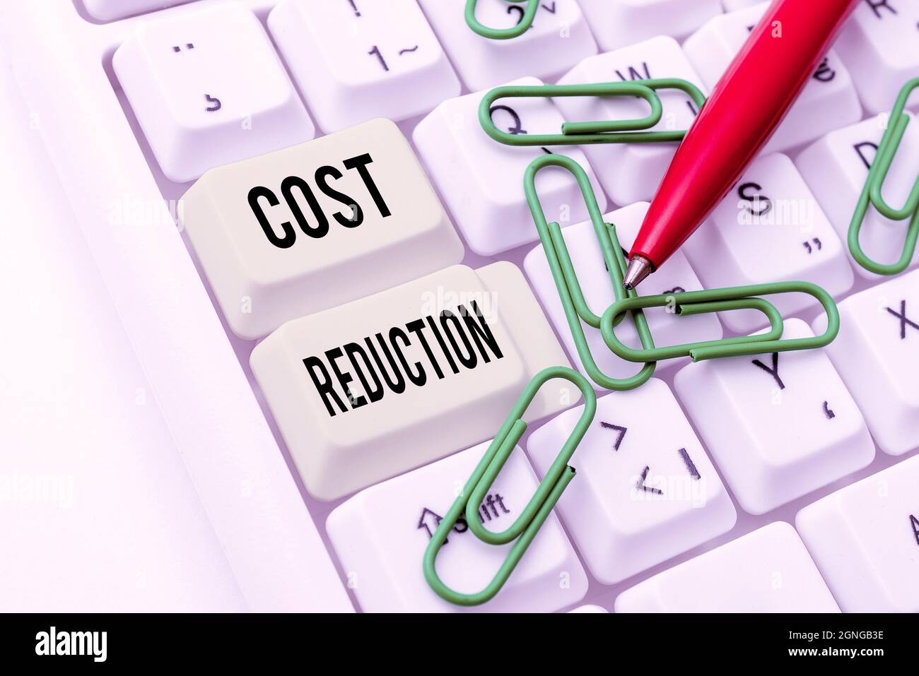 Hand writing sign Cost Reduction. Business showcase process of finding ...
