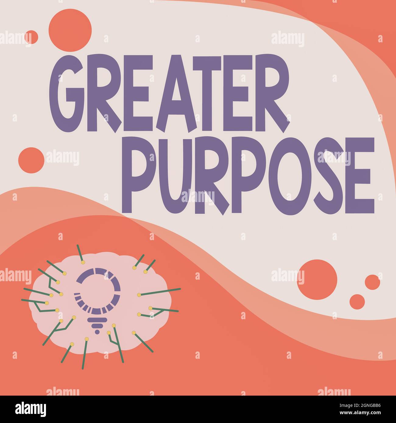 Conceptual caption Greater Purpose. Internet Concept Extend in average ...