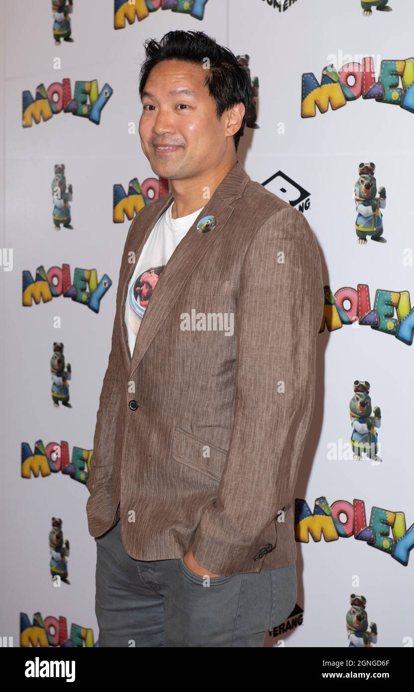 LONDON - ENGLAND SEP 25: Kevin Shen attends the ‘Moley Premiere at the Odeon Luxe Leicester ...