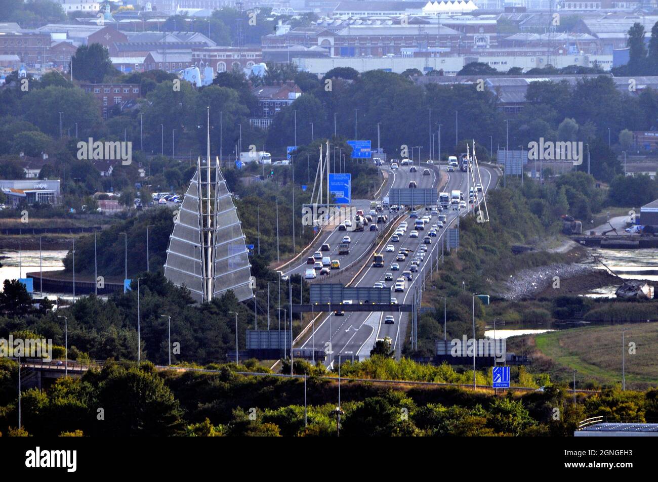 TRIMAST,SAILS OF THE SOUTH, M275, GATEWAY TO PORTSMOUTH, PORTSMOUTH ...