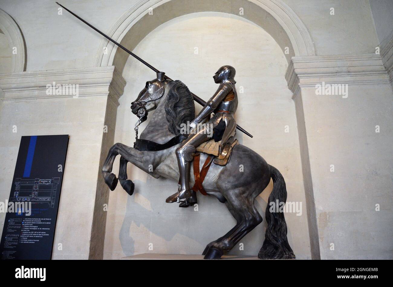 Close-up of original armor in the Army Museum of the Palace Les ...