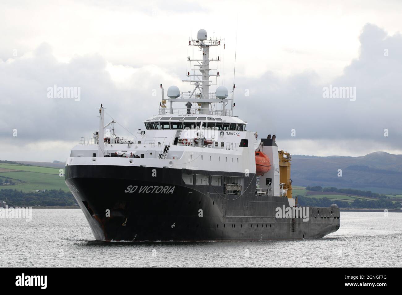 SD Victoria, a worldwide support vessel operated by Serco Marine ...