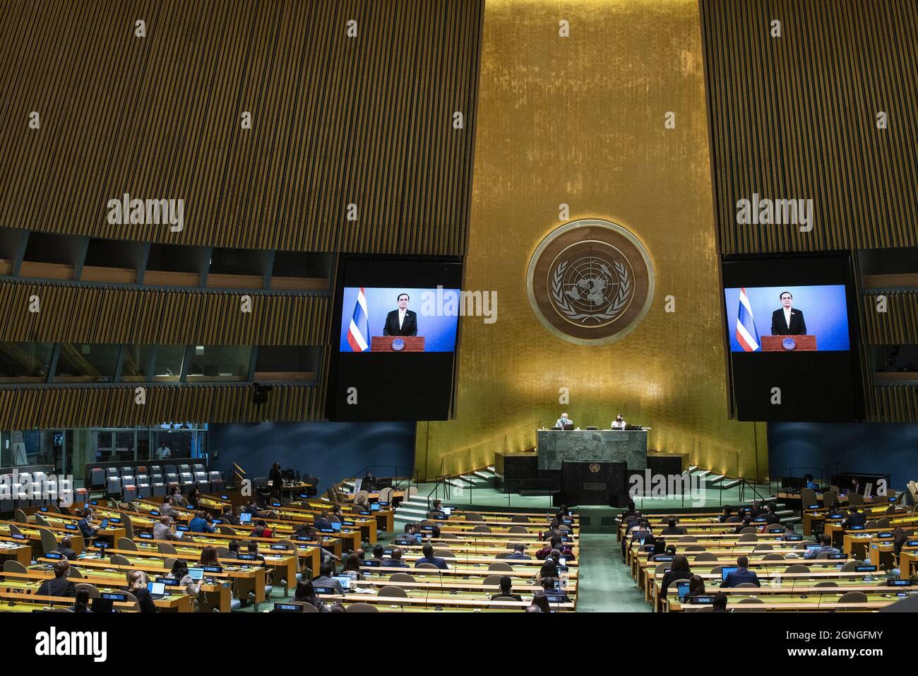 New York, United States. 25th Sep, 2021. Thailand's Prime Minister ...