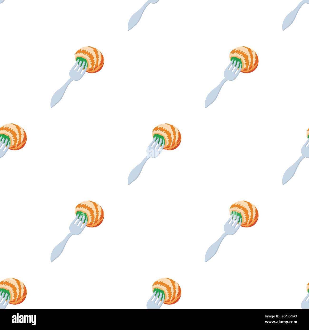 Fork with food pattern seamless background texture repeat wallpaper ...