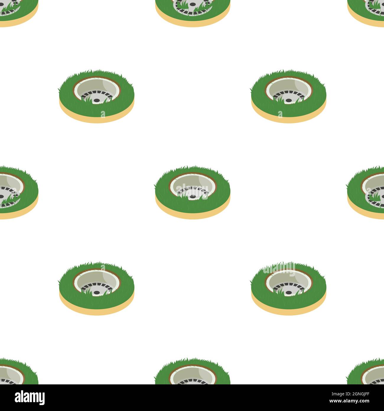 Golf hole pattern seamless background texture repeat wallpaper ...