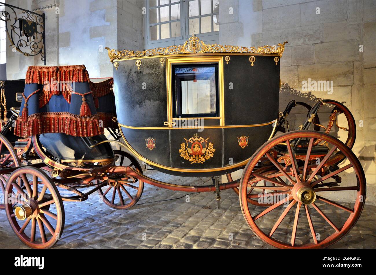 Gallery of Coaches in Versailles, Paris Stock Photo - Alamy