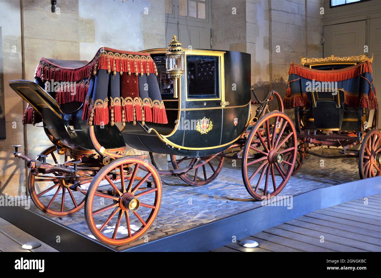 Gallery of Coaches in Versailles, Paris Stock Photo - Alamy